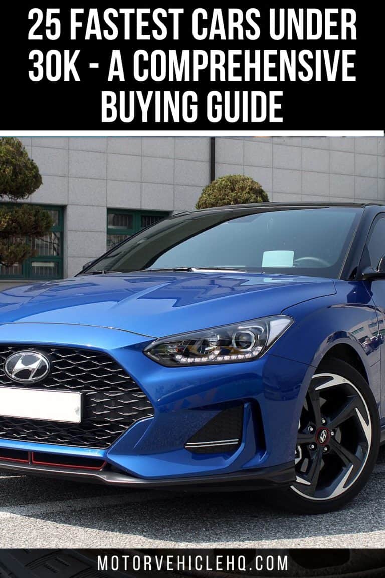 25 Fastest Cars Under 30k - A Comprehensive Buying Guide - Motor Vehicle HQ